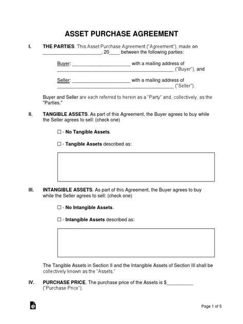 Asset Purchase Agreement Pdf Insurance Sales