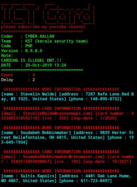 Github Cyberkallancardershub You Can Get Cc From Hear Coded By