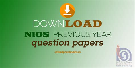 Previous Year Question Paper Nios Download Nios Question Papers