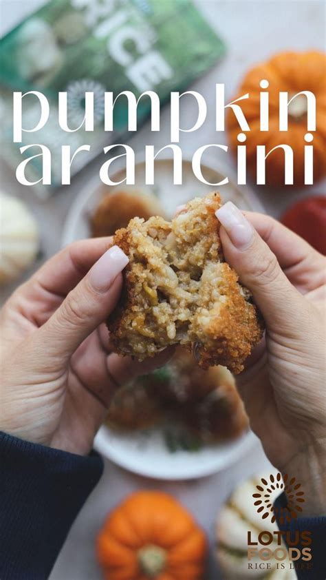 Pumpkin Arancini [video] [video] Vegan Snacks Food Vegetarian