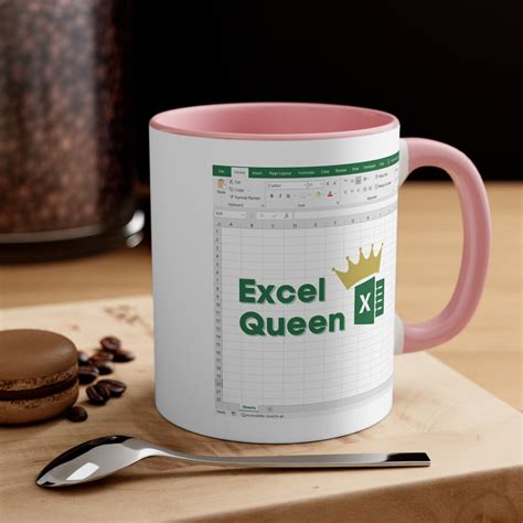 Excel Queen Coffee Mug Spreadsheet Queen Coffee Mug Excel Etsy