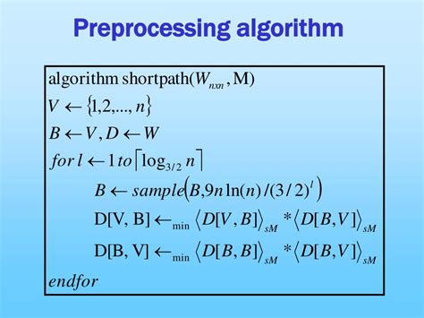Ppt Answering Distance Queries In Directed Graphs Using Fast Matrix