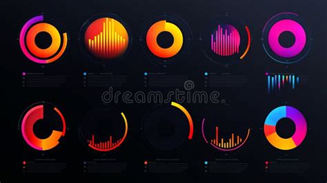 Data Visualization Infographic Charts Graphs Business Analytics Stock Illustration