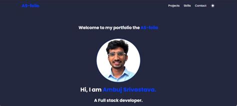 ambuj srivastava on linkedin portfoliolaunch reactjs webdevelopment