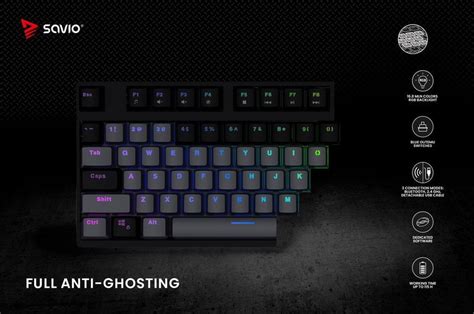 Mechanical Keyboard RAMPAGE Blue Savio