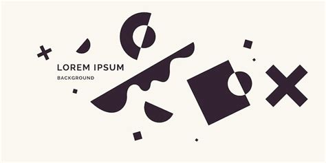 Premium Vector Trendy Abstract Background Composition Of Amorphous Forms And Lines
