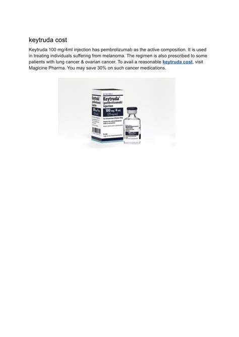 Ppt Keytruda Cost Powerpoint Presentation Free Download Id 11575744