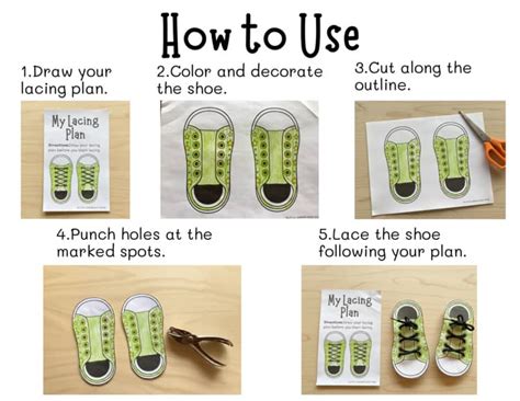 Shoe Lacing Activity For Fine Motor Skills Preschool And Kindergarten
