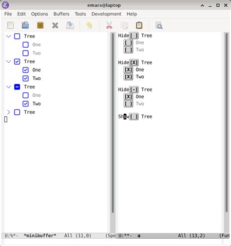 Multi Select Tree Widget Remacs