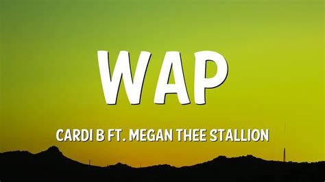 Wap Cardi B Ft Megan Thee Stallion Lyrics Youtube