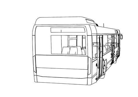 Premium Vector Bus Sketch On White Background Vector