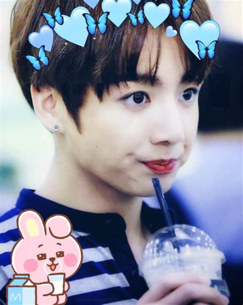 Jungkook Drinking Banana Milk