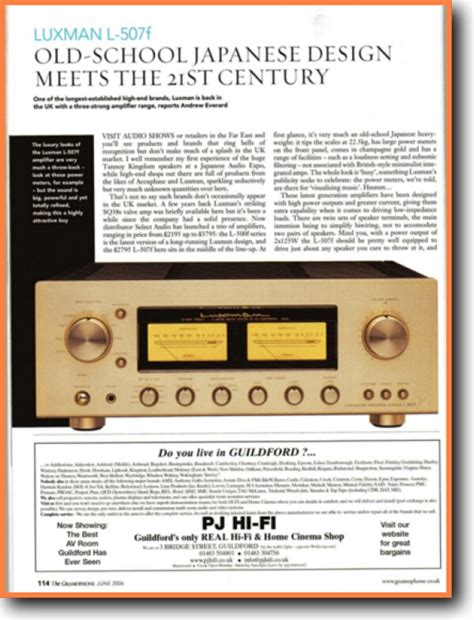 Luxman L-507-F Solid State Amp Receiver - On Demand PDF Download | English