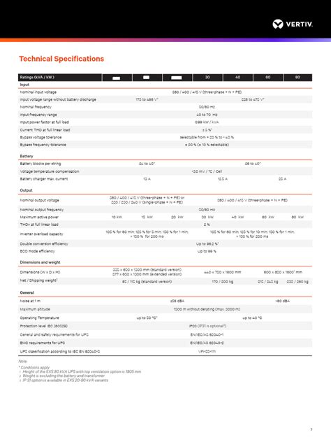Liebert Exs 30 80kva Brochure Pdf Power Inverter Electrical