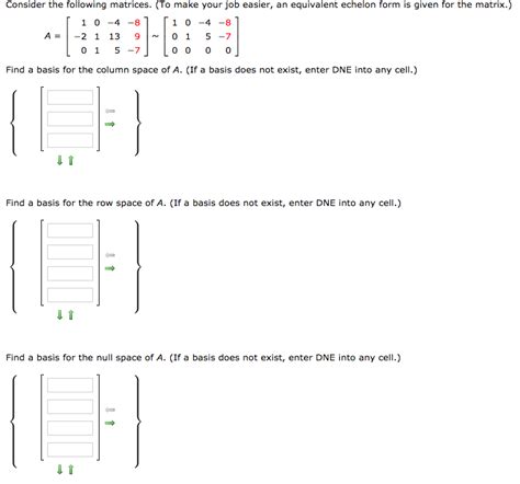 Solved Consider The Following Matrices To Make Your Job