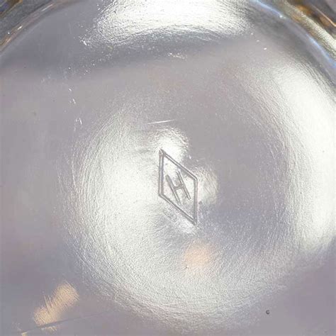 Two Part American Heisey Puritancolonial Clear Glass Punch Bowl On Stand