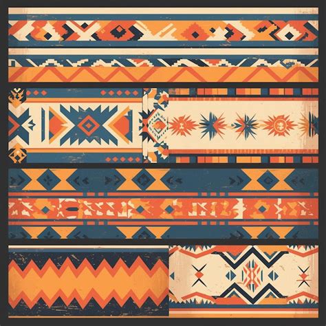 Malaysian Tenun Weaving Patterns With Vibrant Colors Premium Ai