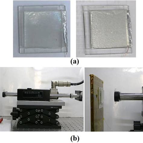 A Photograph Of PDMS Sensor Samples B Measurement Experimental Download Scientific Diagram