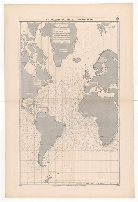 Pilot Charts For Atlantic Ocean With Current Charts Hydrographic