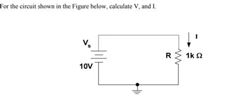 Solved For The Circuit Shown In The Figure Below Calculate Chegg