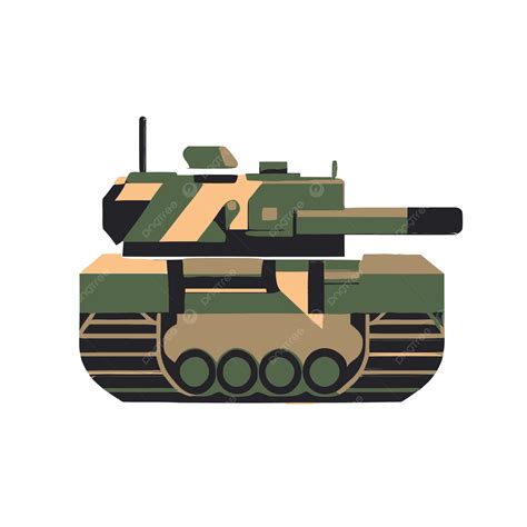 군용 탱크를 아이콘으로 벡터 흰색 배경에 탱크의 단순한 다채로운 아이콘 그림자 없음 작은 프레임 중앙 Png 일러스트 및 벡터 에 대한 무료 다운로드 Pngtree