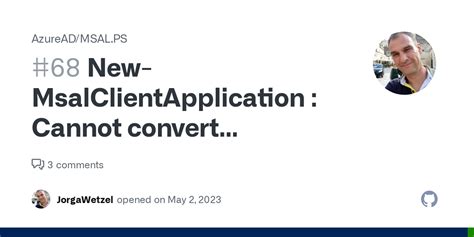 New Msalclientapplication Cannot Convert Argument Builder Issue