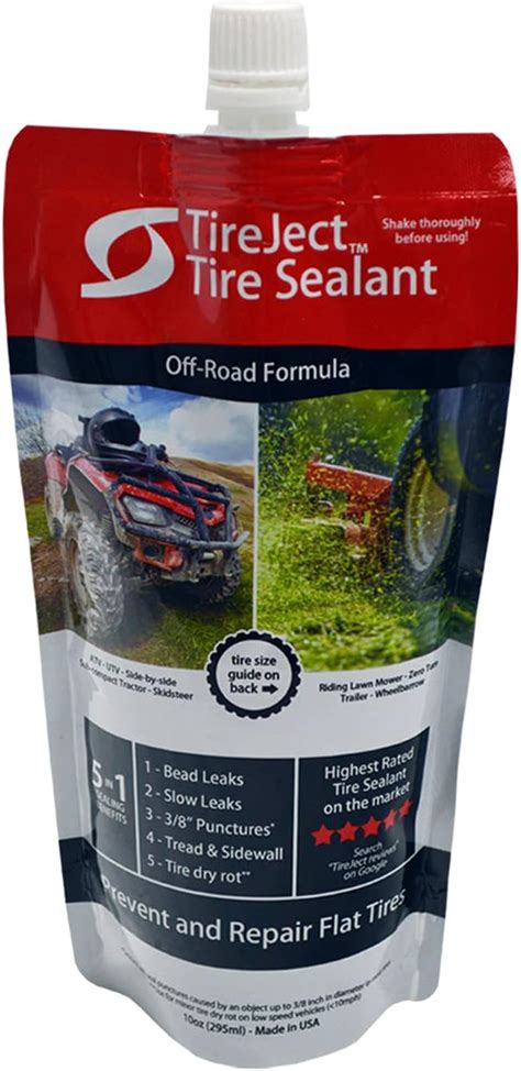 Tireject Tire Sealant Refill 10oz Pouch Flat Tire