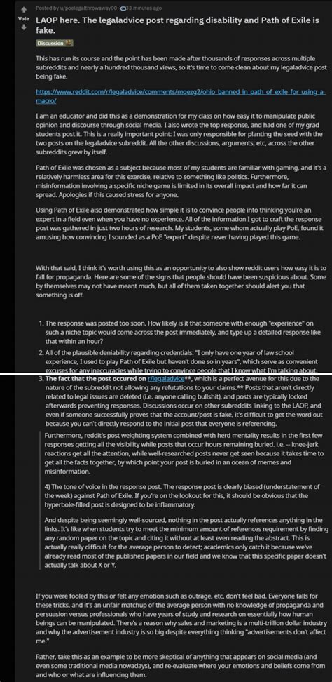 Disabled Path Of Exile Player Says They Were Banned For Using Necessary Macros Update Player