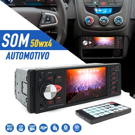 Central Multim Dia Din Nissan Versa Tela Polegadas Usb Bluetooth