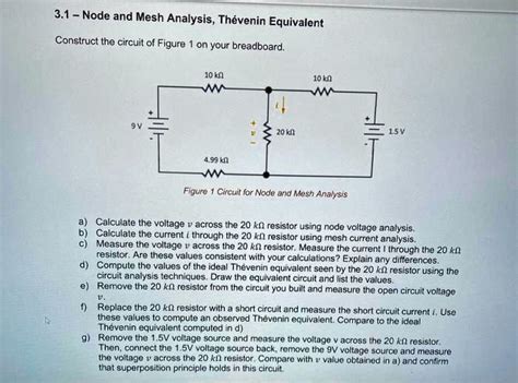 Video Solution 3 1 Node And Mesh Analysis Thevenin Equivalent