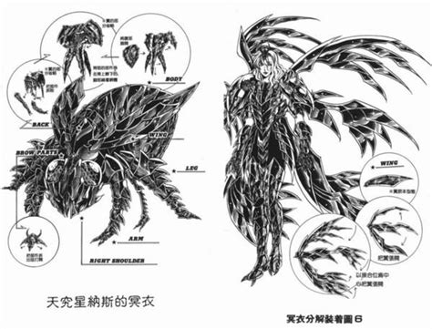 聖鬥士 冥王篇 冥鬥士冥衣分解圖 完結 每日頭條