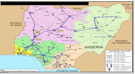 The Nigerian Power Transmission Network [5] Download Scientific Diagram