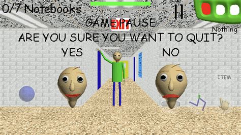 Pause Menu Baldis Basics In Education And Learning Wiki Fandom