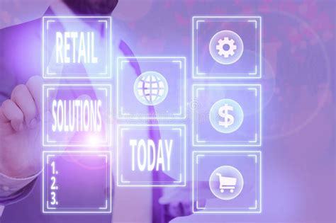Word Writing Text Retail Solutions Business Concept For Process Of