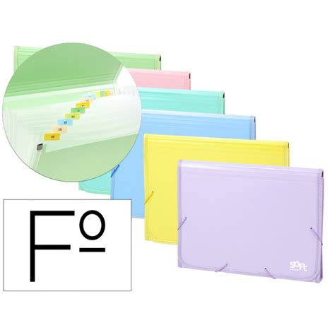 Carpeta Clasificadora Carhivo 13 Departamentos Polipropileno Color Soft