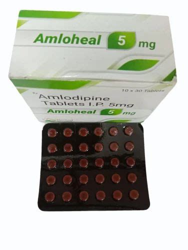 Amloheal Amlodipine 5mg Tablet At Rs 170stripe Norvasc Tablets In