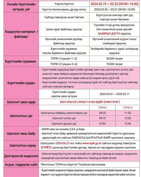 Боломж сургалтын төв Та бүхэндээ 5 р сард болох Топикийн Шалгал буюу 94 дахь удаагийн Солонгос