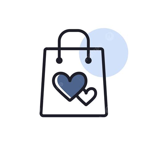 Gist Bag With Heart Vector Isolated Icon Sign Symbol Love Vector Sign Symbol Love Png And