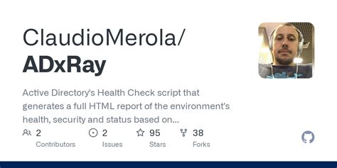 GitHub ClaudioMerola ADxRay Active Directory S Health Check Script That Generates A Full HTML