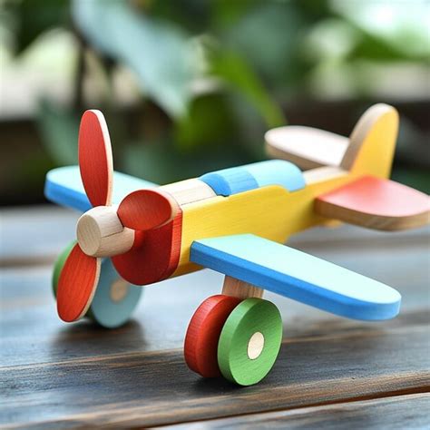 Toy Airplane Premium Ai Generated Image