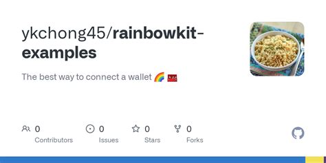 Github Ykchong45rainbowkit Examples The Best Way To Connect A