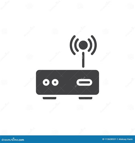 Wi Fi Modem Vector Icon Stock Vector Illustration Of Technology 113628551