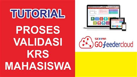 Tutorial Validasi Krs Mahasiswa Youtube