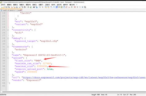 编译成功下载提示Use flash size argument or change flashing address 错误