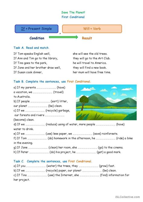 First Conditional General Gramma English Esl Worksheets Pdf And Doc