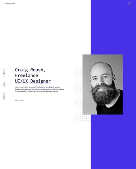 Freelance Designer Webflow Template Craig FlowRadar