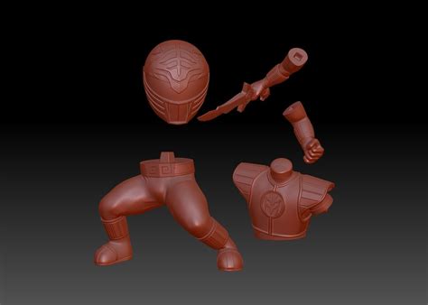 White Ranger Chibi 2 3d Model 3d Printable Cgtrader