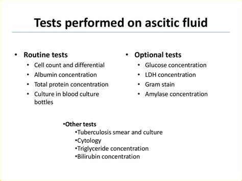 Ascitic Fluid Analysis