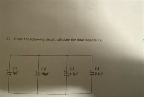 Solved Given The Following Circuit Calculate The Total Chegg