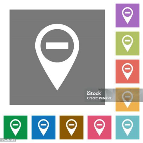 Gps 지도 위치 제거 평면 아이콘 광장 가득 찬에 대한 스톡 벡터 아트 및 기타 이미지 가득 찬 내비게이션 단순함